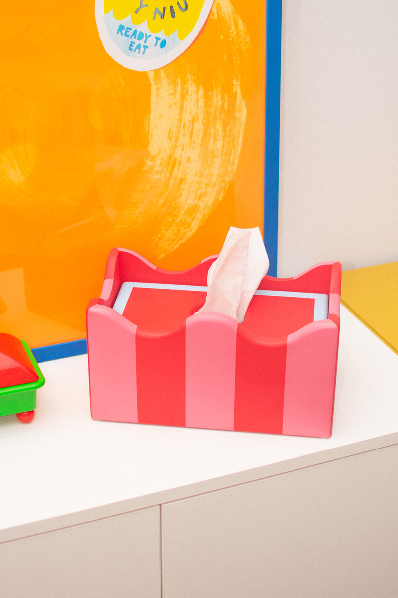 Cloudy Tissue Box / Cherry Red – IVY NIU